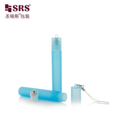 China 8ml Empty Plastic Roll‑on Bottle Pull Ring Cap Stainless Steel Ball for Eye Serum Essential Oil for sale