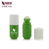 China 50ml Empty Round Bottom Deodorant Roll-on Bottle, Roller Bottle With Double Layer Childproof Cap for sale