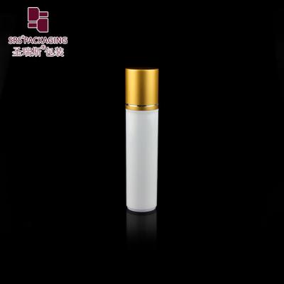 China SRS packaging empty cosmetic white color round shape 30ml roller ball bottle à venda