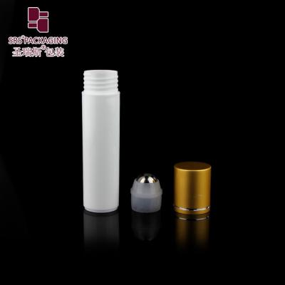 China SRS packaging empty cosmetic white color round shape 30ml roller ball bottle à venda