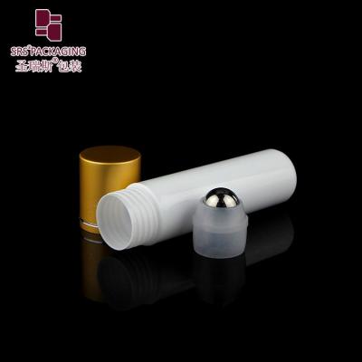 China SRS packaging empty cosmetic white color round shape 30ml roller ball bottle à venda