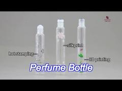 Amostra gratuita de vidro de parede fina de cor diferente, frasco de bola de rolos de perfume