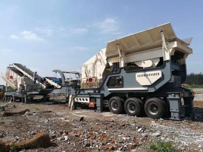 Cina Spinga la macchina portatile mobile montata del frantoio per pietre della pianta 200t/H del frantoio in vendita