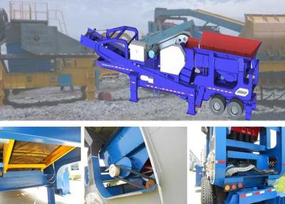 Cina Frantoio a mascella montato su rotaie della pianta portatile mobile del frantoio di rendimento elevato in vendita