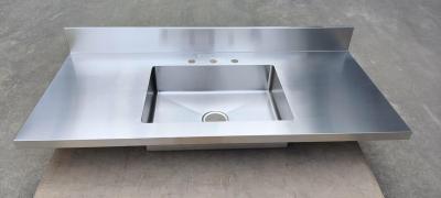 China Stainless Steel 304/316 Worktop Table Commercial Sink Counter Top for sale