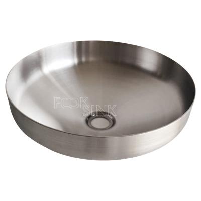 China Commercial Hand Wash Sink PVD Gold 304 Stainless Steel Wash Basin For Bathroom Hotel Lavatory Luxury Non Fading Black Sinks modern for sale