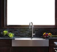 China Rectangular Apron Stainless Steel Kitchen Sink With Large Capacity for sale