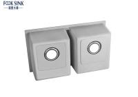 China Double Drainer Kitchen Sinks Stainless Steel Undermount Installation for sale