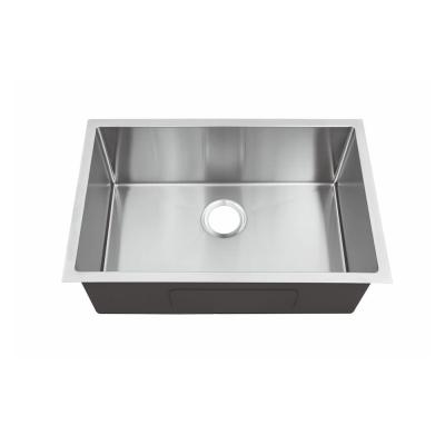 China 28 Inches Undermount Stainless Steel Kitchen Sink Radius R10 Coved Corners for sale