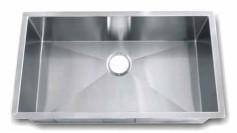 China Anti Rust Undermount Stainless Steel Kitchen Sink 15 Mm Radius Curved Corners for sale