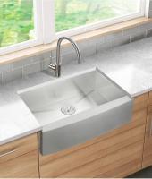 China Rectangular Apron Stainless Steel Kitchen Sink With Large Capacity for sale