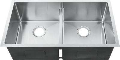 China Apartment Undermount Stainless Steel Kitchen Sink Without Faucets for sale