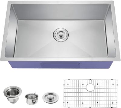 Китай нержавеющая сталь раковины Адвокатуры кухни Undermount толщины 1.5mm 1 шар со стрейнером продается