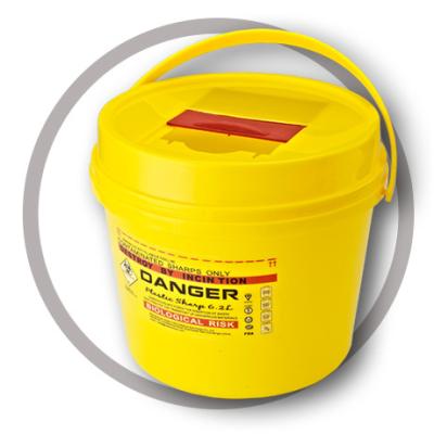China 6.2 Litre Sharps disposal container, Sliding Lid, Red,Sharps Container  | WinnerCare for sale