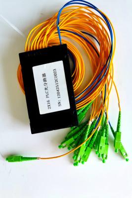 中国 高い信頼性繊維ケーブルのディバイダー2X16 SC APCの低い分極の依存した損失 販売のため