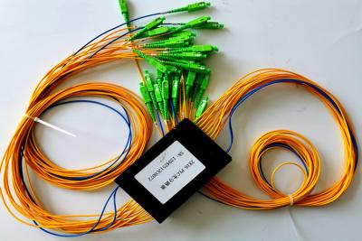 中国 高い信頼性繊維ケーブルのディバイダー2X16 SC APCの低い分極の依存した損失 販売のため