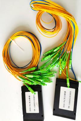 中国 高い信頼性繊維ケーブルのディバイダー2X16 SC APCの低い分極の依存した損失 販売のため