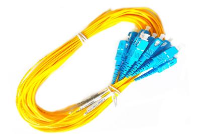 Cina Perdita di inserzione bassa di 2.0mm 1.2m della treccia a fibra ottica semplice dello Sc UPC in vendita