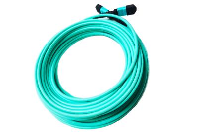 Cina 50/125 di 12 svuota il cavo OM4 dello sblocco di 3.5m Mtp con i connettori di MPO in vendita