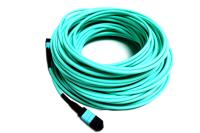 China 12 Core 10m MPO patch cable Multimode OM3 Exchangeability CATV for sale
