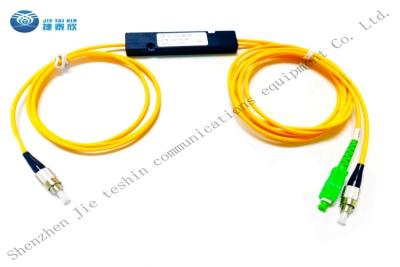 China FC UPC-SC APC 3.0mm Optical Fiber Coupler 1X2 FBT 1550nm for sale