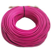 China Multimode Duplex  Fiber Optic patch Cable LC - LC OM4 50/125 for sale
