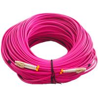 China Multimode Duplex  Fiber Optic patch Cable LC - LC OM4 50/125 for sale