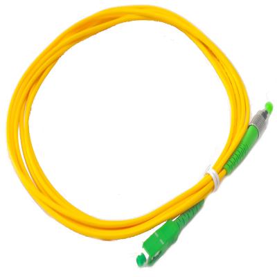 Cina Sc dell'APC 9/125 a perdita di inserzione bassa del cavo di FC 3.0mm 3M Fiber Optic Patch in vendita