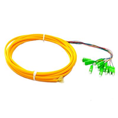 Cina MP 1.5m 3m iso 9001 di IEC a fibra ottica della treccia dello Sc colorato i 12 centri APC in vendita