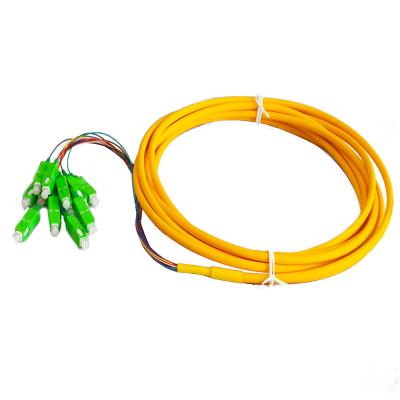 Cina MP 1.5m 3m iso 9001 di IEC a fibra ottica della treccia dello Sc colorato i 12 centri APC in vendita