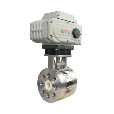 China 2-Way / 3-Way Clamp Connection Electric Actuated Stainless Steel Ball Valve for sale