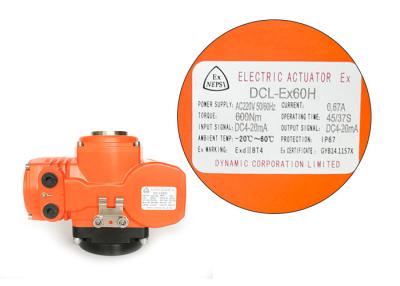 China 45s Explosiebestendige Elektrische Actuator van de plichtscyclus 70% Te koop