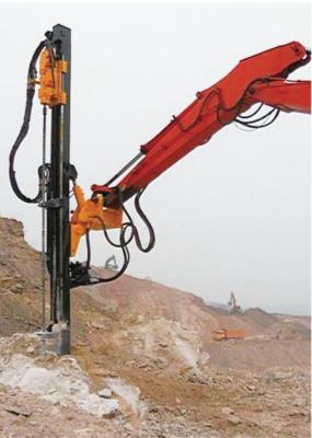 China Crawler Excavator Rock Drill Attachment Color Customized OEM Available for sale