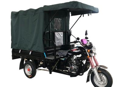 中国 前部日よけのテントが付いている負荷1tガソリン三輪車 販売のため