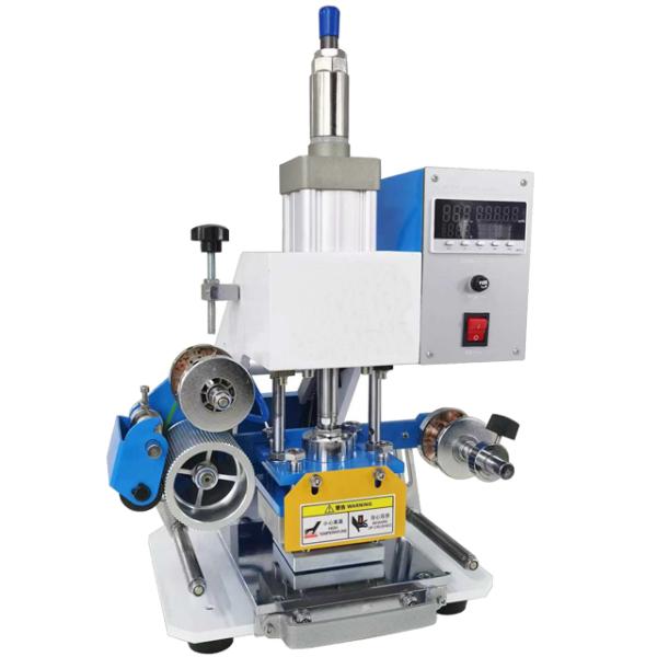 Quality Pneumatic Leather Hot Foil Embossed Stamping Machine 80*90mm Logo Heat Press Machines for sale