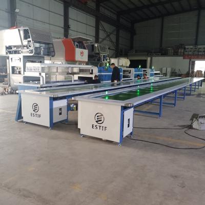 China Customized Single/Double Layer Shoe Sole & Upper Assembly Line PVC Belt Conveyor Line for Morocco Customer for sale
