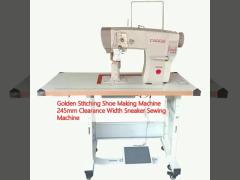 Golden Stitching Shoe Making Machine 245mm Clearance Width Sneaker Sewing Machine