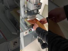 Pneumatic Shoe Making Machine Fabric Logo 3D Embossing Hot Foil Stamping Machine
