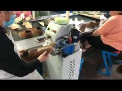 Verstelbare snelheid schoenenzool plakmachine tijdbesparing voor witte latex