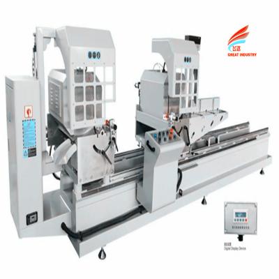 Cina Aluminium window machinery cutting saw pvc double side assemble window and door making machine for windows in vendita