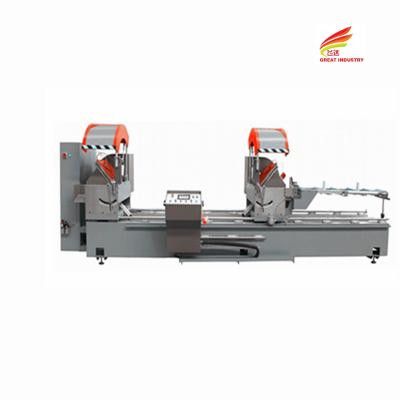 Cina DOUBLE HEAD CUTTING SAW PVC WINDOW MACHINE CUTTING SAW ALUMINUM WINDOW DOOR CUTTING MACHINE in vendita
