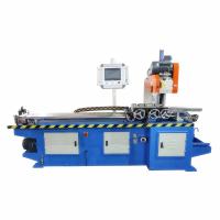 China CNC Single Head Metal Pipe Cutting Machine 1500mm Length 45 Degree Cutting for sale