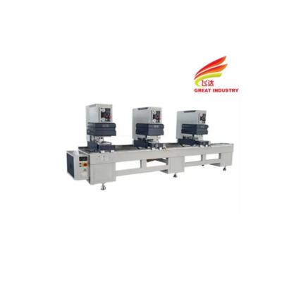 Cina UPVC WINDOW MACHINERY THREE HEAD WELDING MACHINE UPVC WINDOWS MAKING MACHINE in vendita