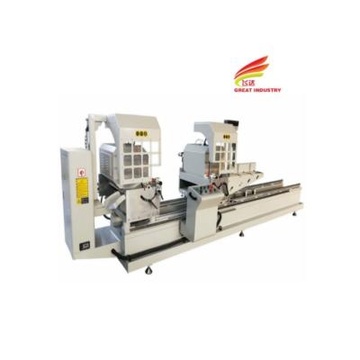 中国 ALUMINUM DOOR MAKING MACHINE AUTOMATIC SAW UPVC CUTTING MACHINE ALUMINIUM MITRE SAW DOUBLE MITER SAW 販売のため
