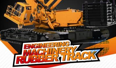 China Engeering rubber track for sale