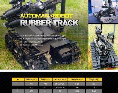China Stair Climber rubber track for sale