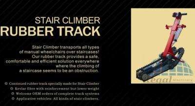China Stair Climber rubber track for sale