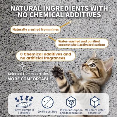 China Sodium Based Ore Cat Litter Customize 100 Dust Free Cat Litter for sale