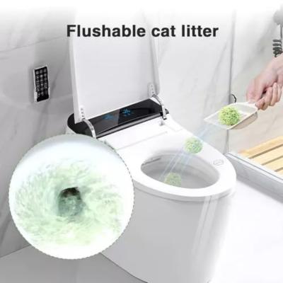 Cina Caccia per gatti di tè verde 100% ecologica, sabbia naturale originaria ricaricabile in vendita