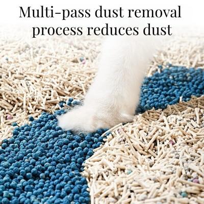 China Barata Fácil de recolher Com baixo rastreamento Mistura de Tofu Bentonite Cat Litter para famílias de gatos múltiplos à venda